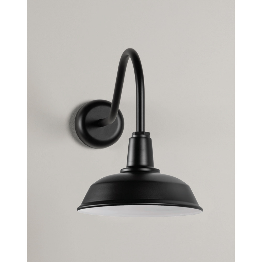 Tahoe RLM Large Loop Matte Black Gooseneck Fixture | Customizable ...