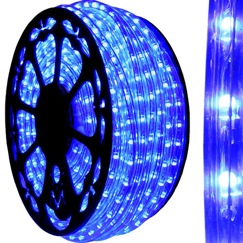 Blue Rope Light 150ft | Dimmable Waterproof LED by AQ Lighting