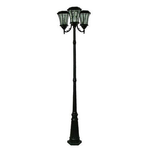 Victorian Solar Triple Head Lamp Post (PWGS94T-BK) by Gama Sonic