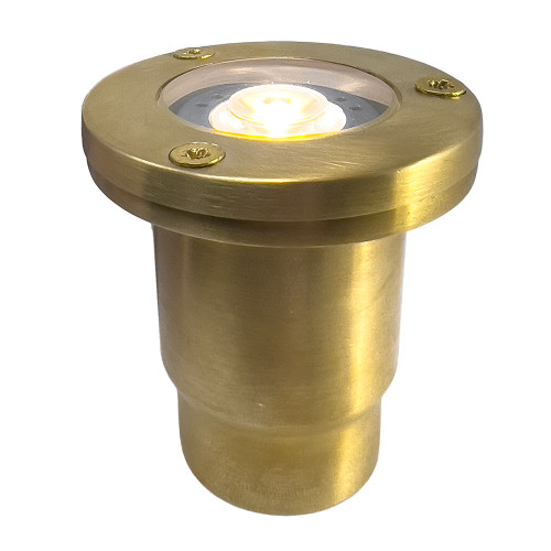 Cast Brass Mini In Ground LED Well Light 12V | AQLighting