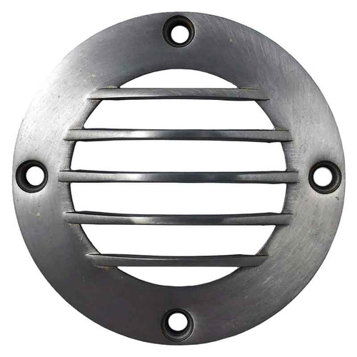3.5" Satin Nickel Brass In Ground Light Grill Cover | AQLighting