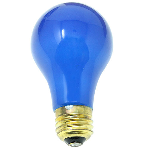 130V 25w Ceramic Blue A19 Light Bulb | AQLighting