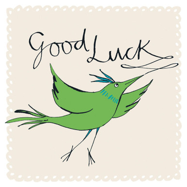 Good Luck Bird Greeting Card - The Paper Bird Company