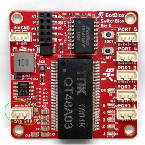 SwitchBlox 5V Output Performance - BotBlox