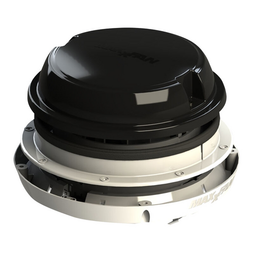 MaxxFan Dome Plus Fan with LED - Black