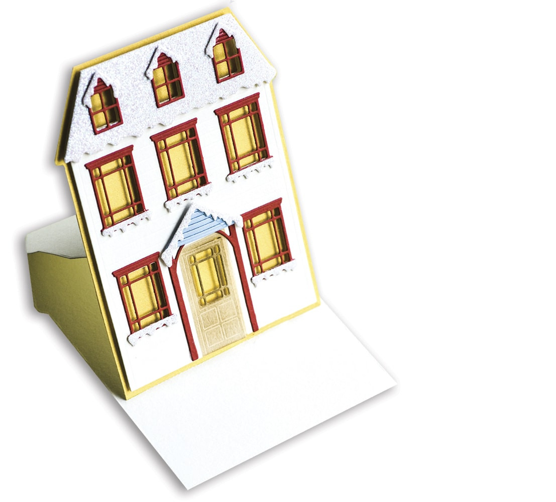 Memory Box Poppystamps Dies - Winter House Pop Up Easel Set ...