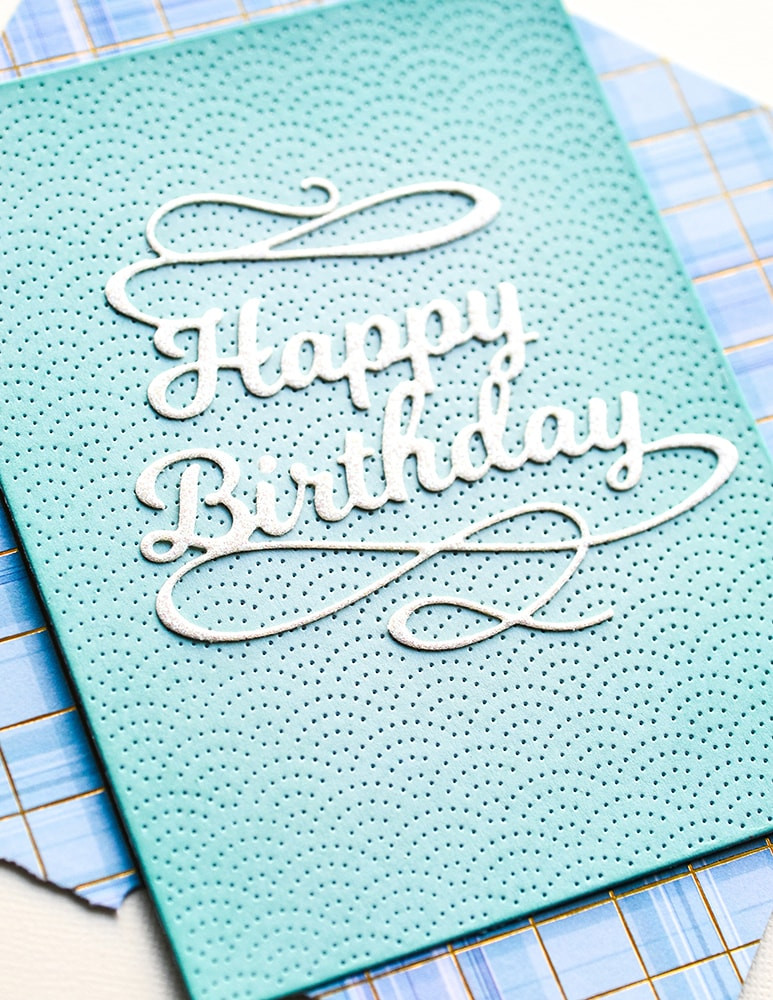 Memory Box Poppystamps Dies - Happy Birthday Flourish - Scrapbooking ...