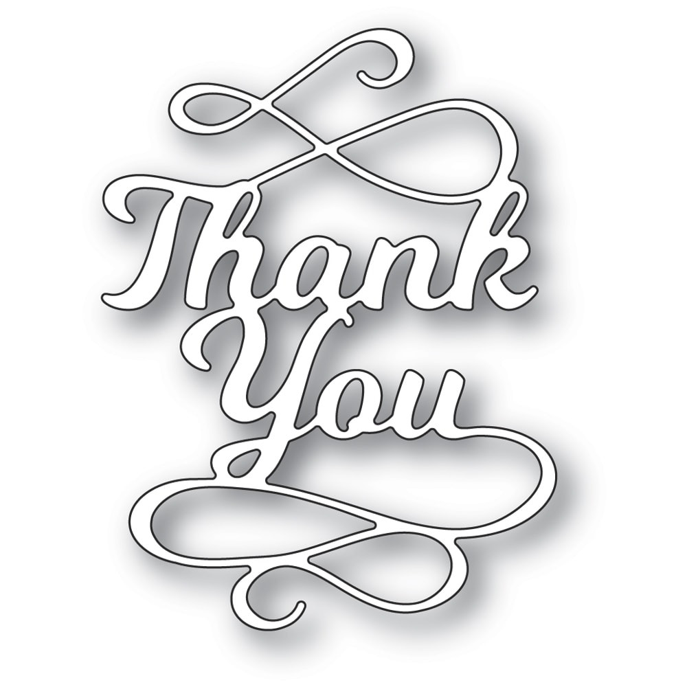 Memory Box Poppystamps Dies - Thank You Flourish - Scrapbooking Made Simple