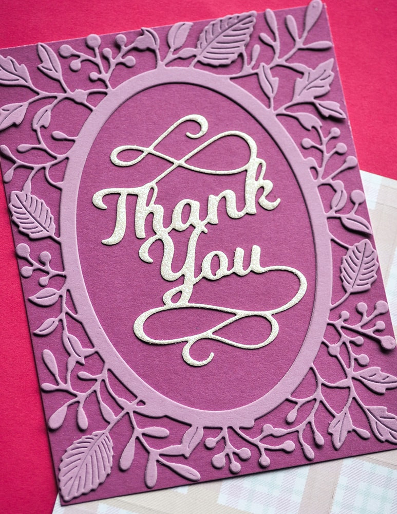 Memory Box Poppystamps Dies - Thank You Flourish - Scrapbooking Made Simple