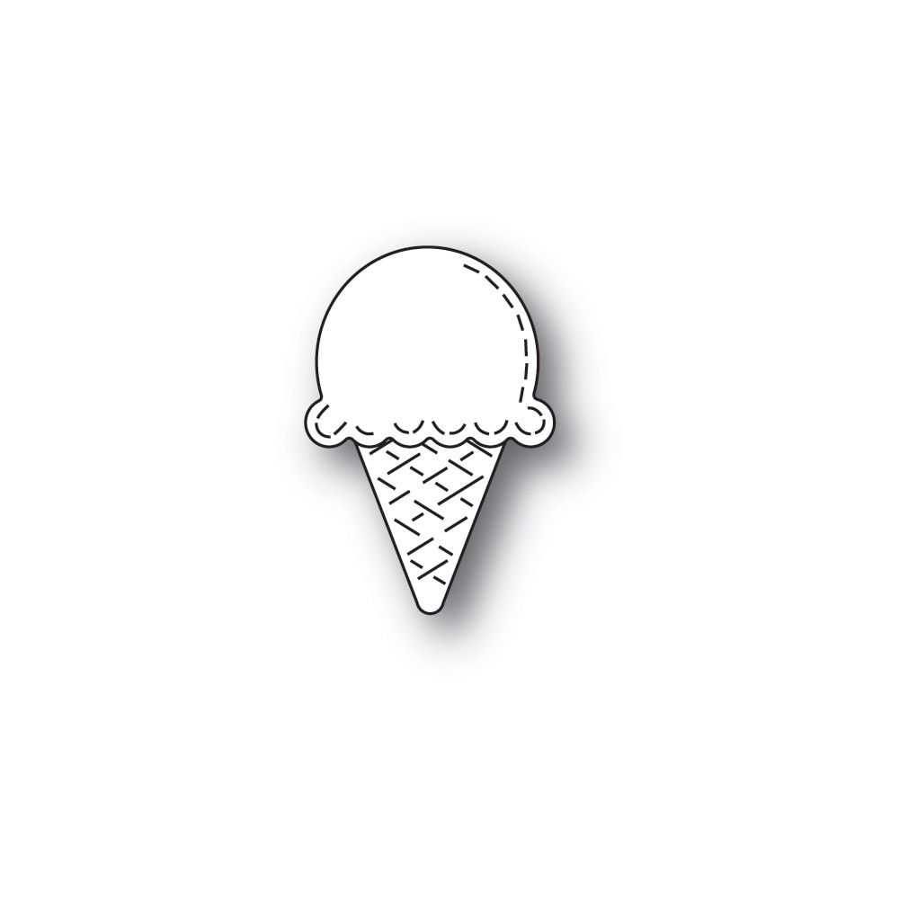 Memory Box Poppystamps Metal Dies - Whittle Ice Cream Cone ...