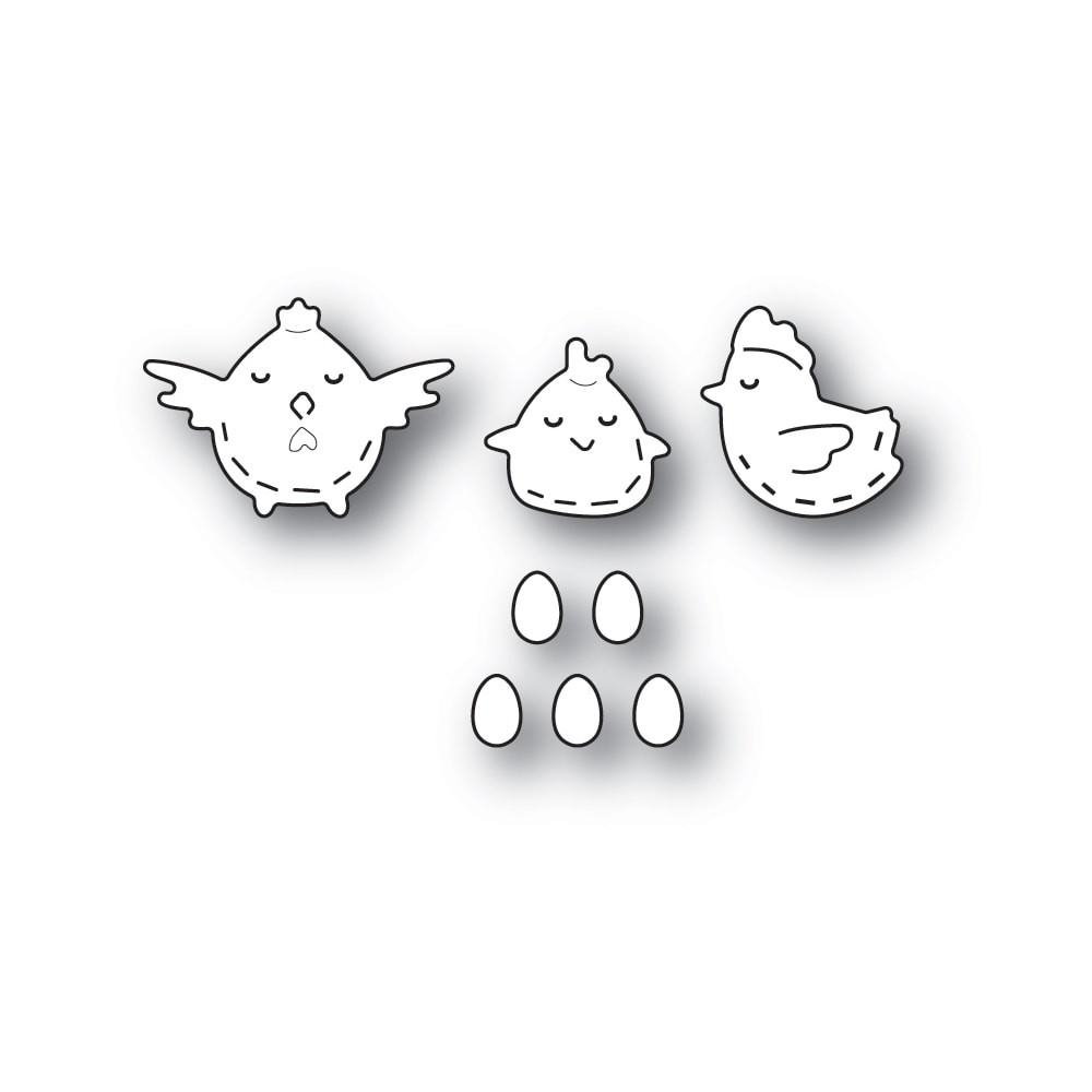 Memory Box Poppystamps Metal Dies - Whittle Chickens - Scrapbooking ...