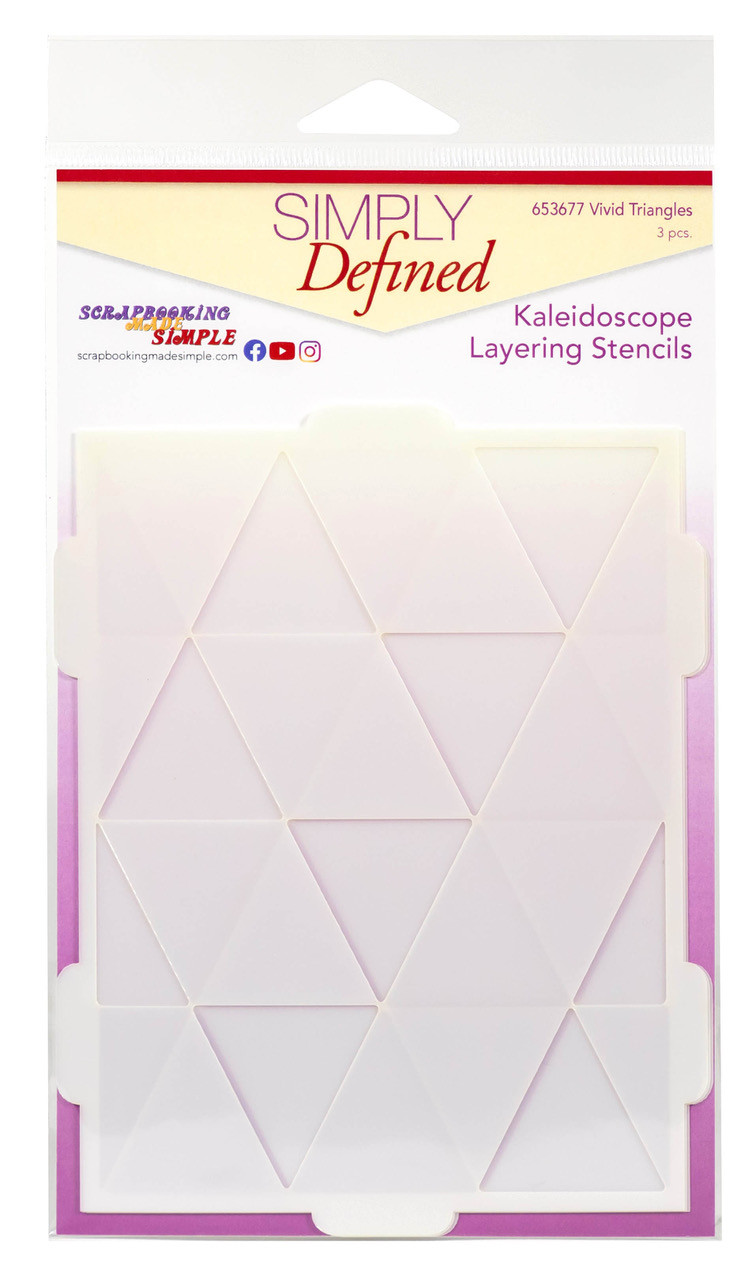 Simply Defined Kaleidoscope Layering Stencils FEB 2022 Release - Vivid ...