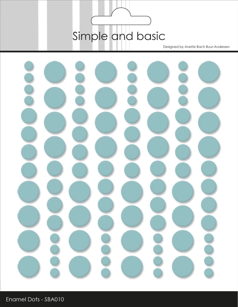 Simple and Basic Enamel Dots 96pcs - Mint - Scrapbooking Made Simple