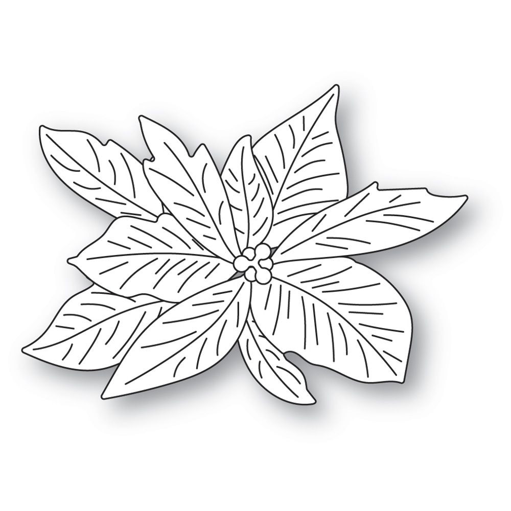 Memory Box Dies - Layered Poinsettia - Scrapbooking Made Simple