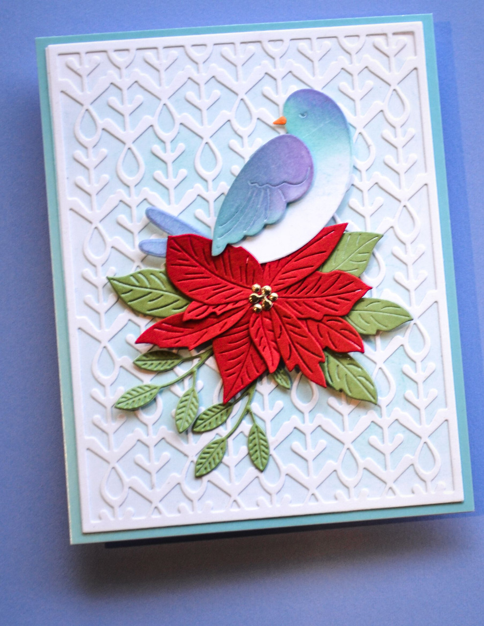 Memory Box Dies - Layered Poinsettia - Scrapbooking Made Simple