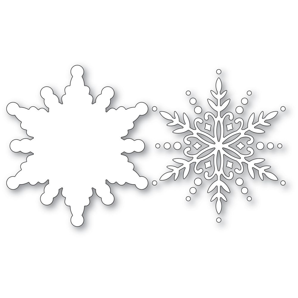 Memory Box Dies - Gloriette Snowflake Collage - Scrapbooking Made Simple