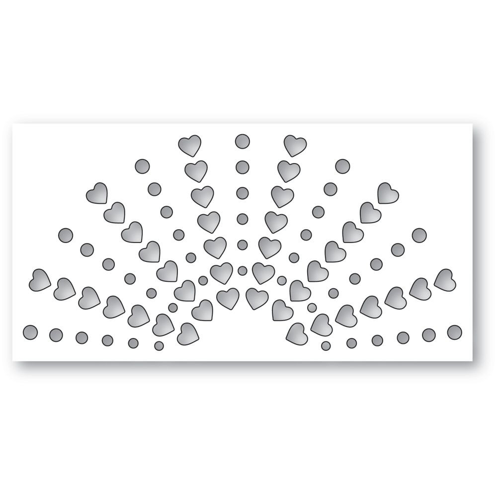 Memory Box Poppystamps Dies - Hearts Shining Arch - Scrapbooking Made ...