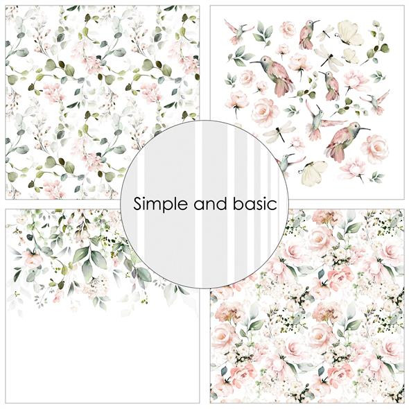 Simple And Basic Design 6x6in Paper Pad - Soft Spring - Scrapbooking ...