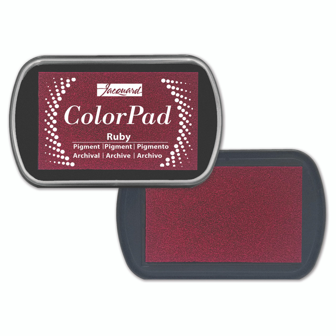 Jacquard Colorpad Pigment Ink Pad - Ruby - Scrapbooking Made Simple