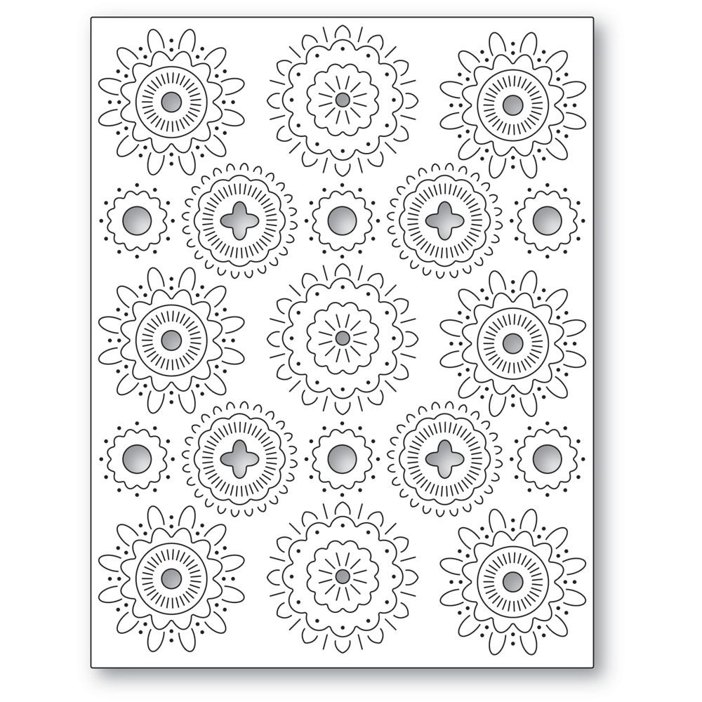Memory Box PoppyStamps Dies - Nordic Floral Plate - Scrapbooking Made ...
