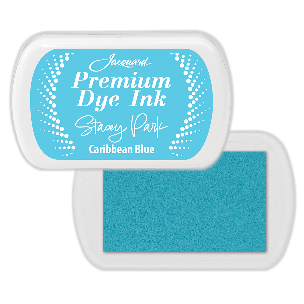 Jacquard Premium Full Size Dye Ink Pad By Stacey Park - Caribbean Blue ...