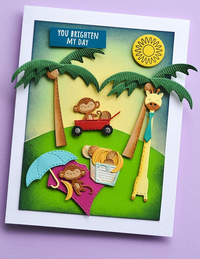 Memory Box Poppystamps Stamps and Dies Kit - Whittle Pirate Monkey ...