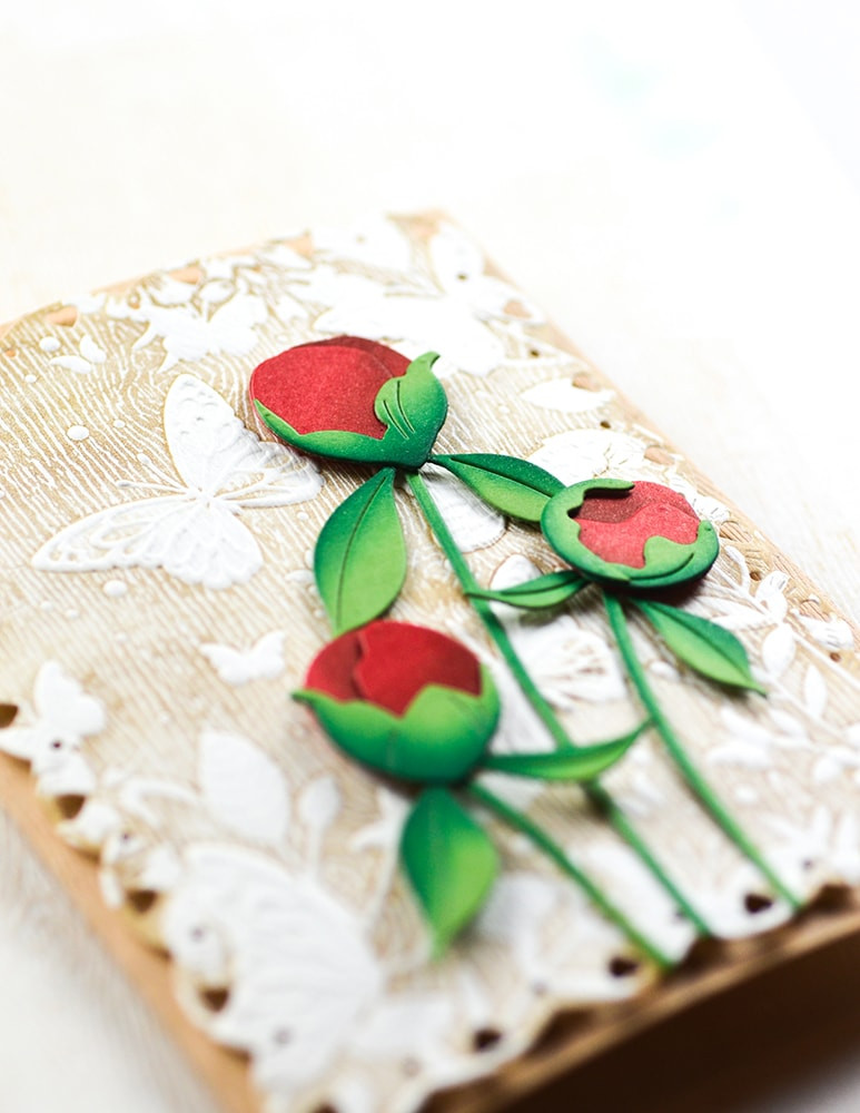 Memory Box Dies - Peony Bud Stems - Scrapbooking Made Simple