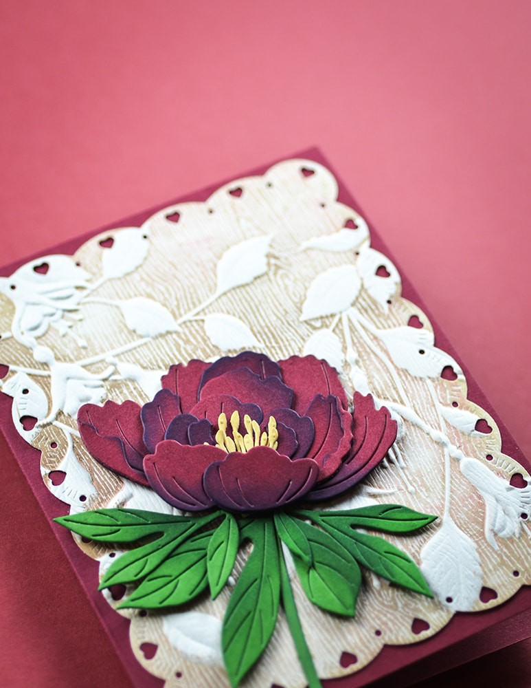 Memory Box Dies - Elegant Peony Blossom - Scrapbooking Made Simple