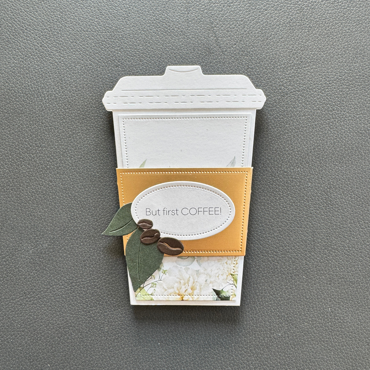 Simple and Basic Clear Stamp - But first COFFEE! - Scrapbooking Made Simple