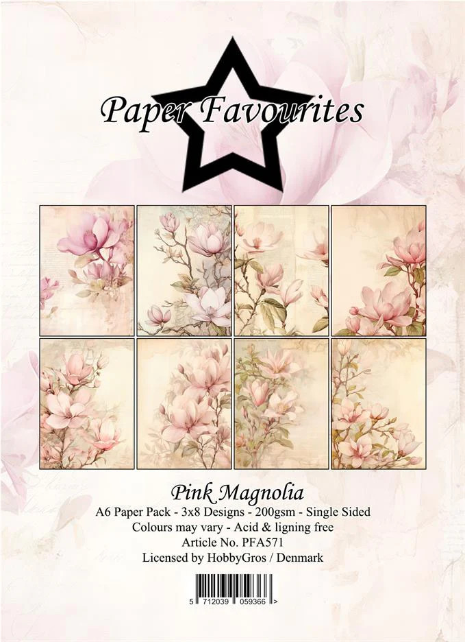 Paper Favourites A6/4.25x6in Paper Pad - Pink Magnolia - Scrapbooking ...