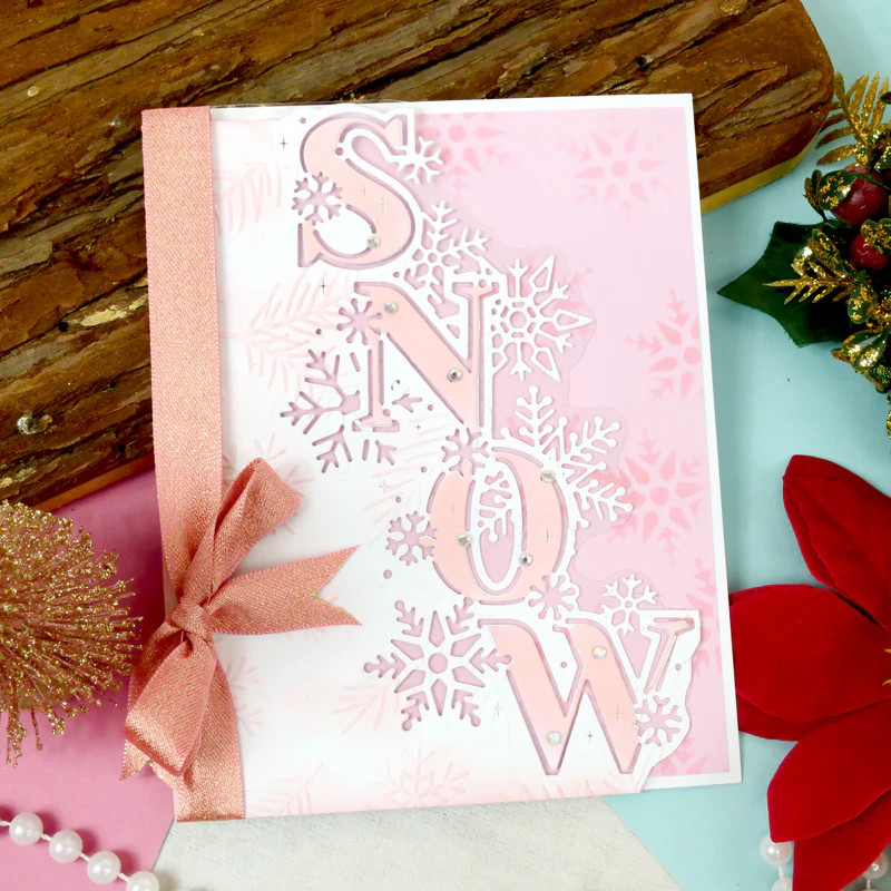 Hunkydory Crafts Moonstone Dies - Edge It, Snow - Scrapbooking Made Simple