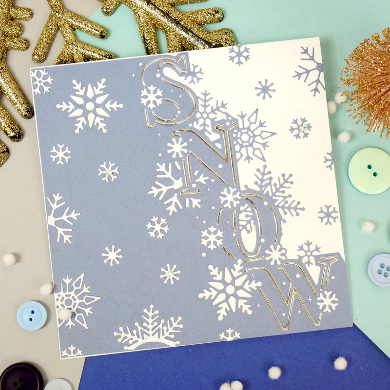 Hunkydory Crafts Moonstone Dies - Edge It, Snow - Scrapbooking Made Simple