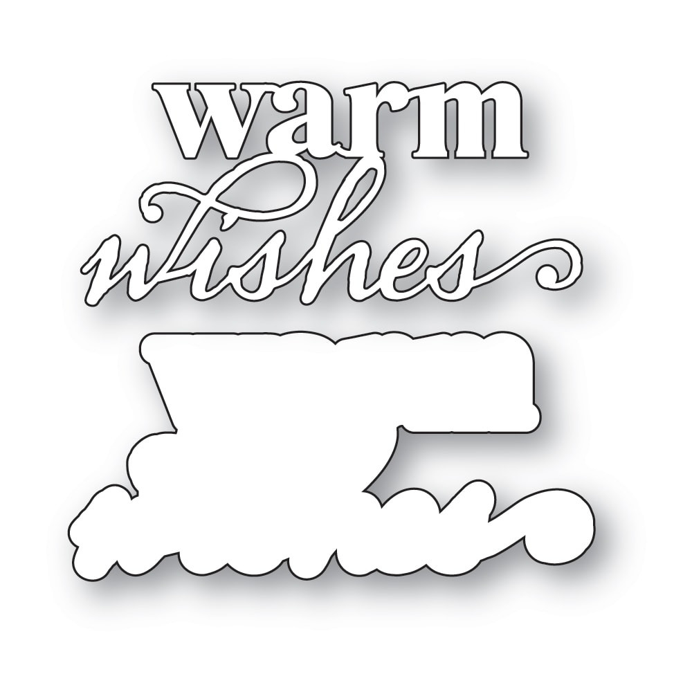 Memory Box Dies - Warm Wishes Stylish Script - Scrapbooking Made Simple