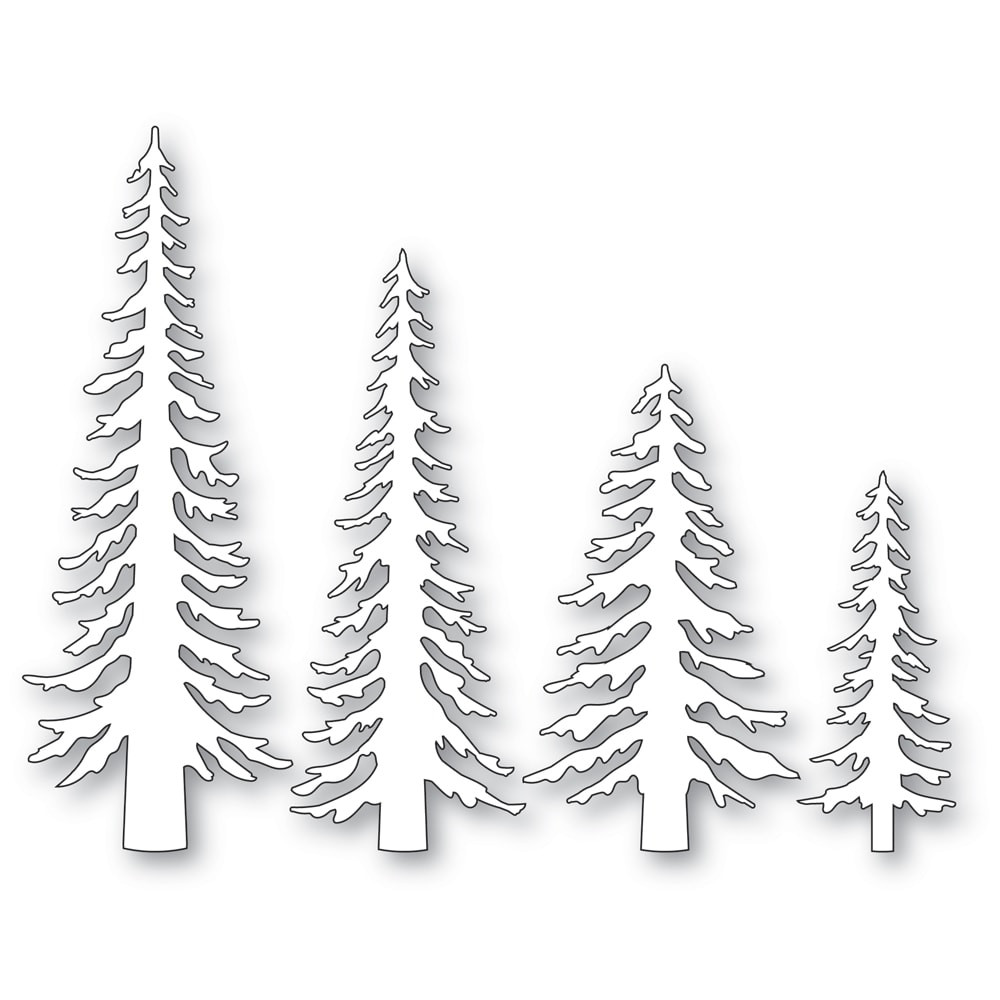 Memory Box Dies - Tall Evergreen Trees - Scrapbooking Made Simple