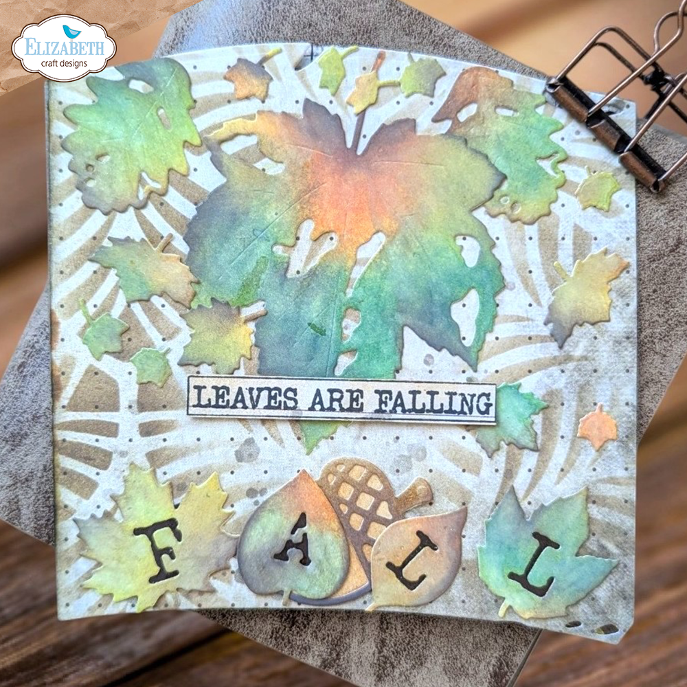 Elizabeth Craft Designs Art Journal Specials Dies - Fall Leaves ...