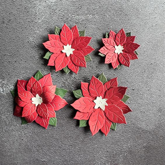 Simple and Basic Dies - Poinsettia - Scrapbooking Made Simple