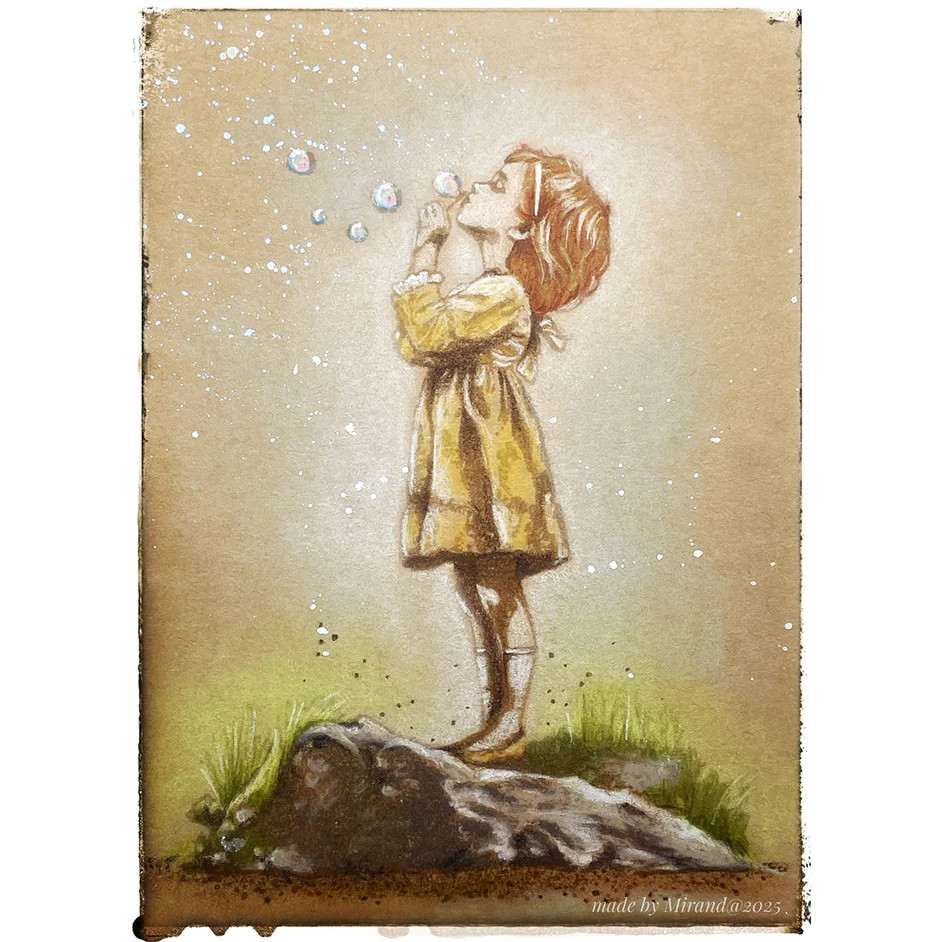 Katy Sue Designs Cosmic Shimmer by Andy Skinner Pre Cut Mounted Stamp ...