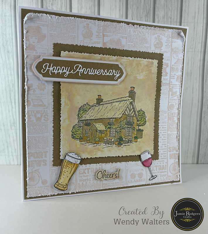 Jamie Rodgers Crafts Essential Background Stamps - Newsprint, Days Gone ...