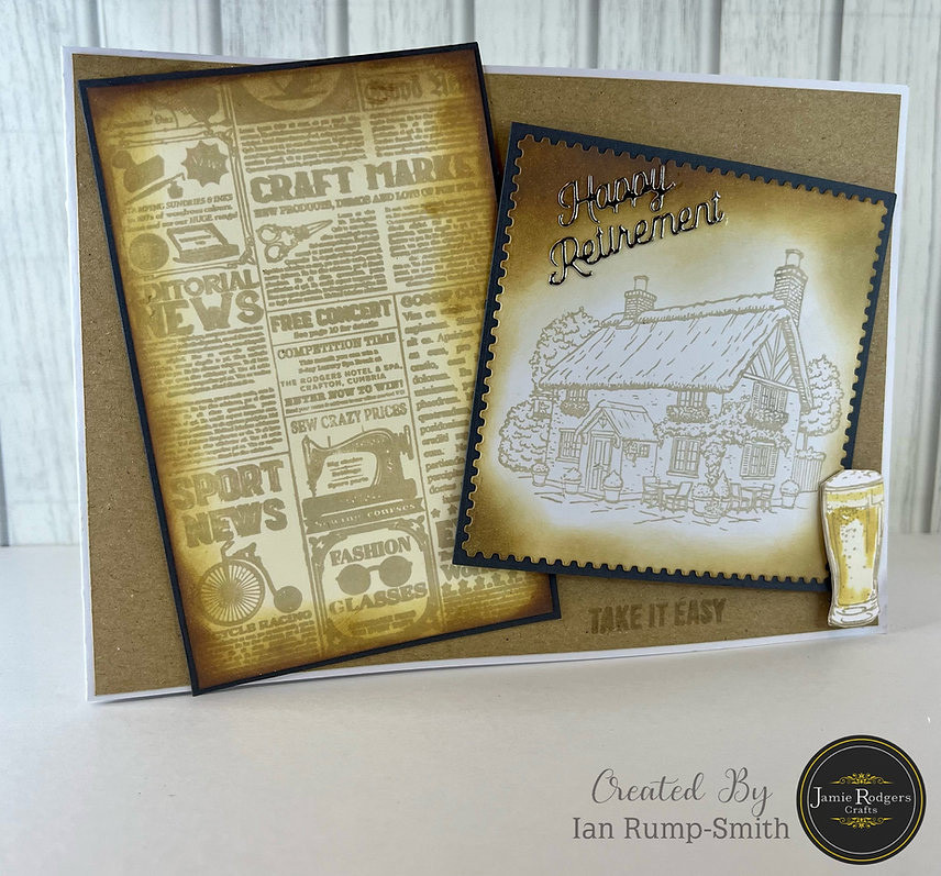 Jamie Rodgers Crafts Essential Background Stamps - Newsprint, Days Gone ...