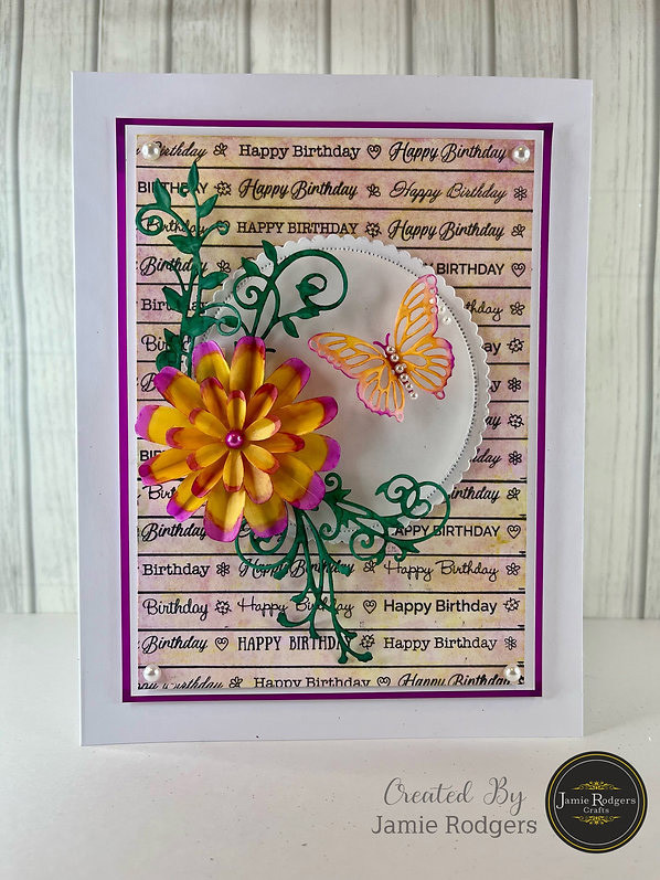 Jamie Rodgers Crafts Essential Background Stamps - Happy Birthday ...