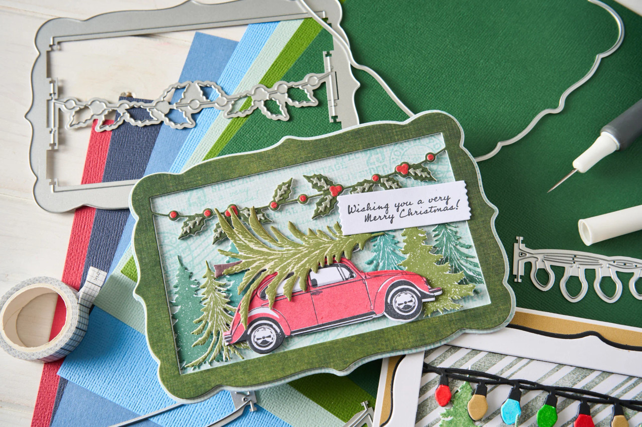 Sizzix Clear Stamps Set 8PK with 2PK Framelits Journey Home by 49 and ...