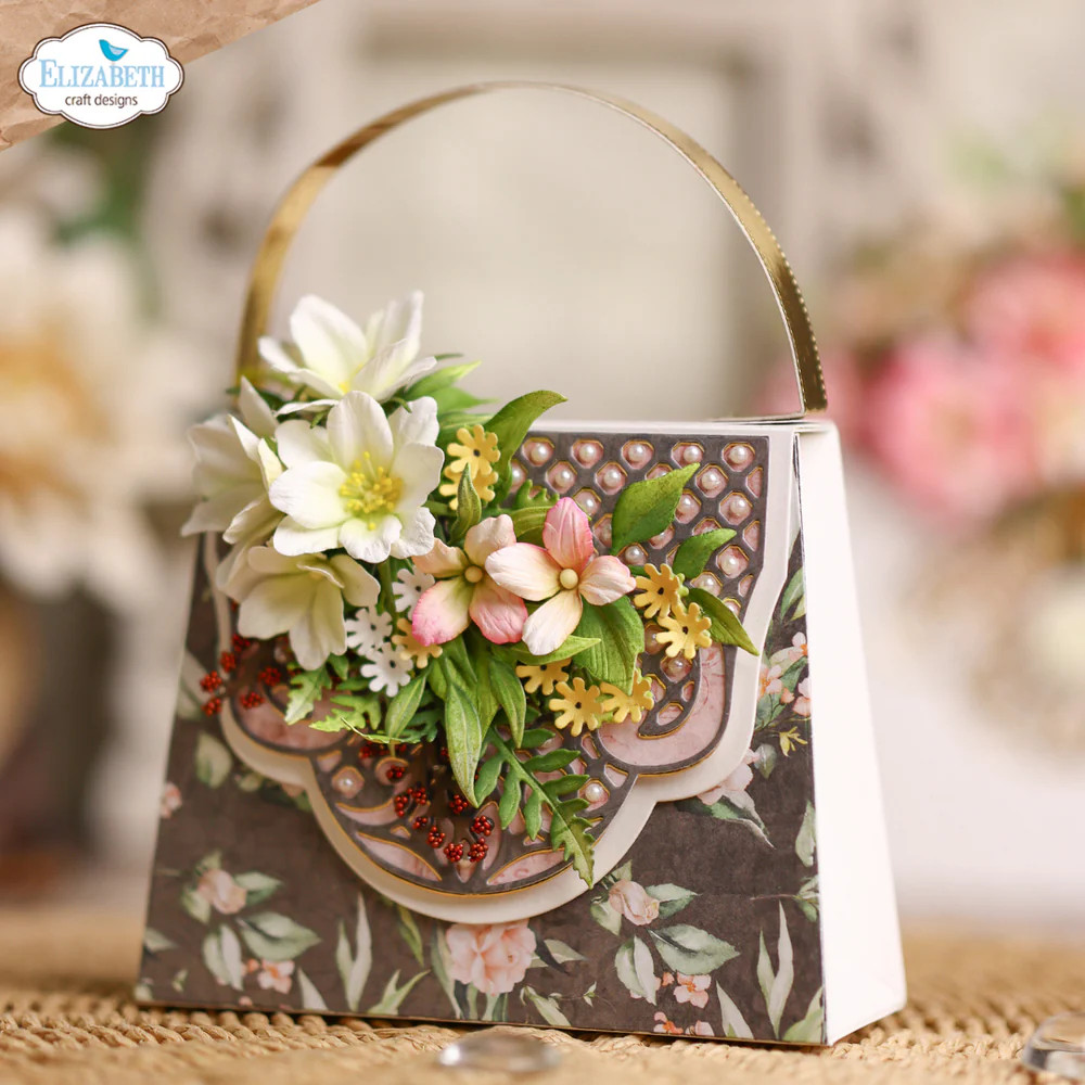 Elizabeth Craft Designs Paper Flowers Dies - Delicate Fancy Purse ...