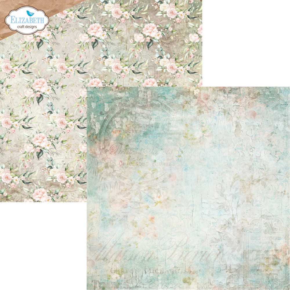 Elizabeth Craft Designs Paper Flowers 12x12in Paper Pad - Bohemian Rose ...
