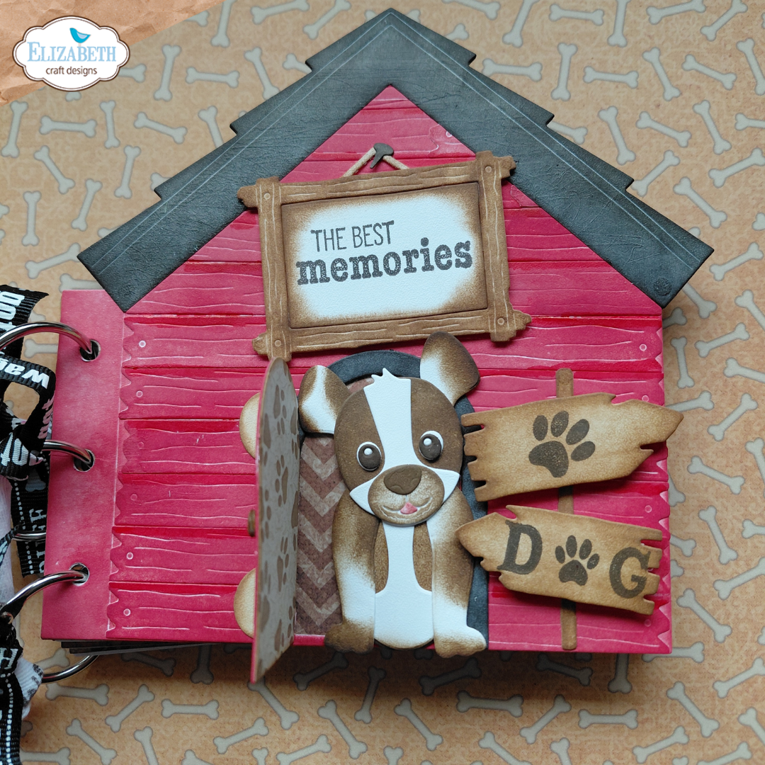 Elizabeth Craft Designs Cute & Whimsical Dies - Dog House Build a Book ...