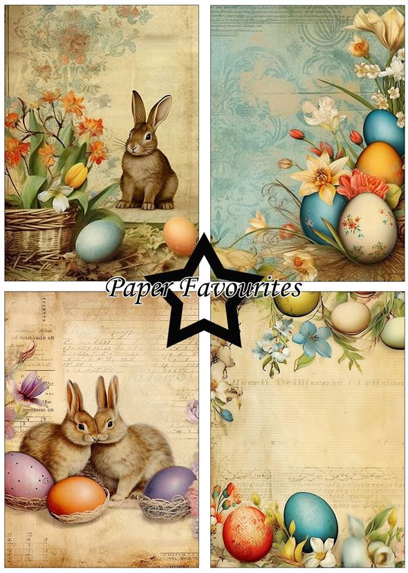 Paper Favourites A5/6x8.25in Paper Pad - Vintage Easter - Scrapbooking ...
