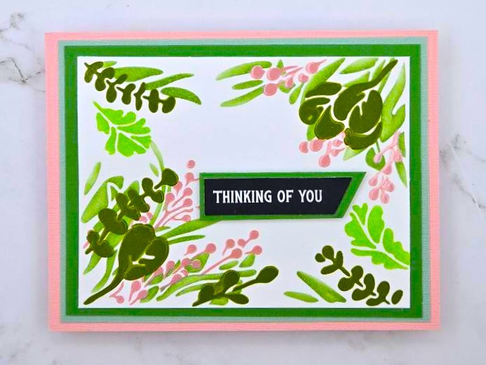 The Crafters Workshop A2 Card 4-Part Layered Stencils - Sage Frame ...