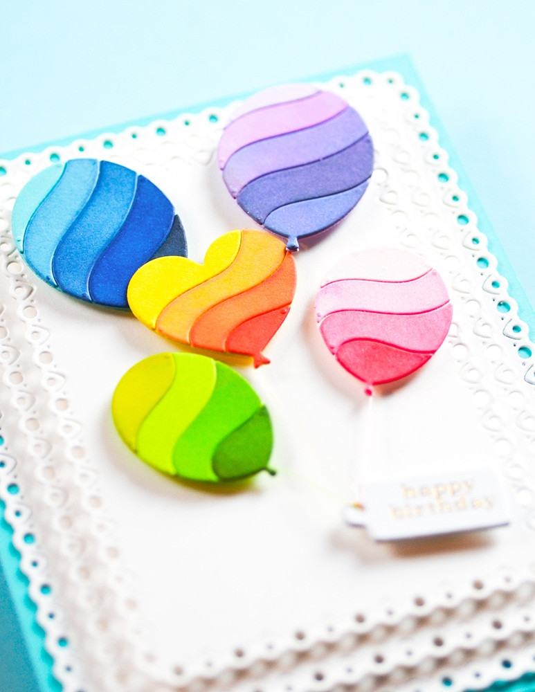 Memory Box Craft Dies - Wavy Balloons - Scrapbooking Made Simple
