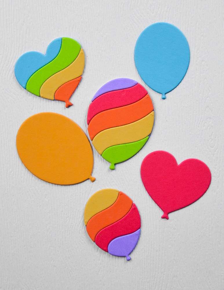Memory Box Craft Dies - Wavy Balloons - Scrapbooking Made Simple