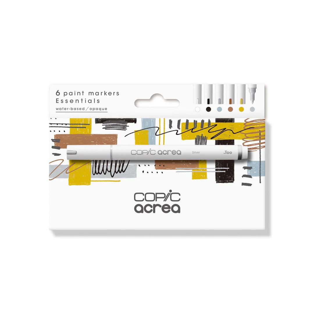 Copic Acrea Paint Markers 6 Pack Set - Essentials - Scrapbooking Made ...