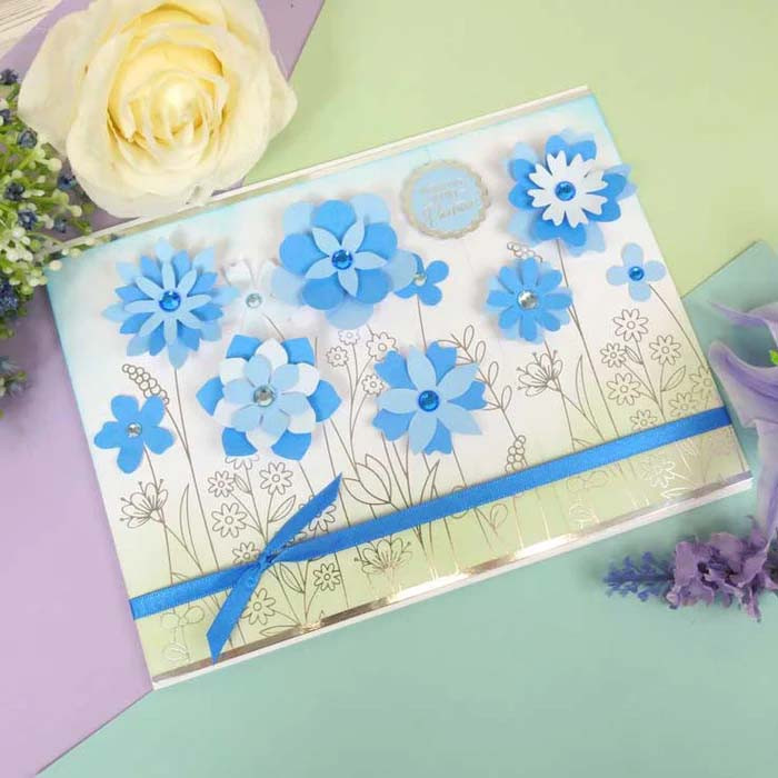 Hunkydory Crafts Adorable Scorable Build-a-Bouquet 6x6in Card Fronts ...